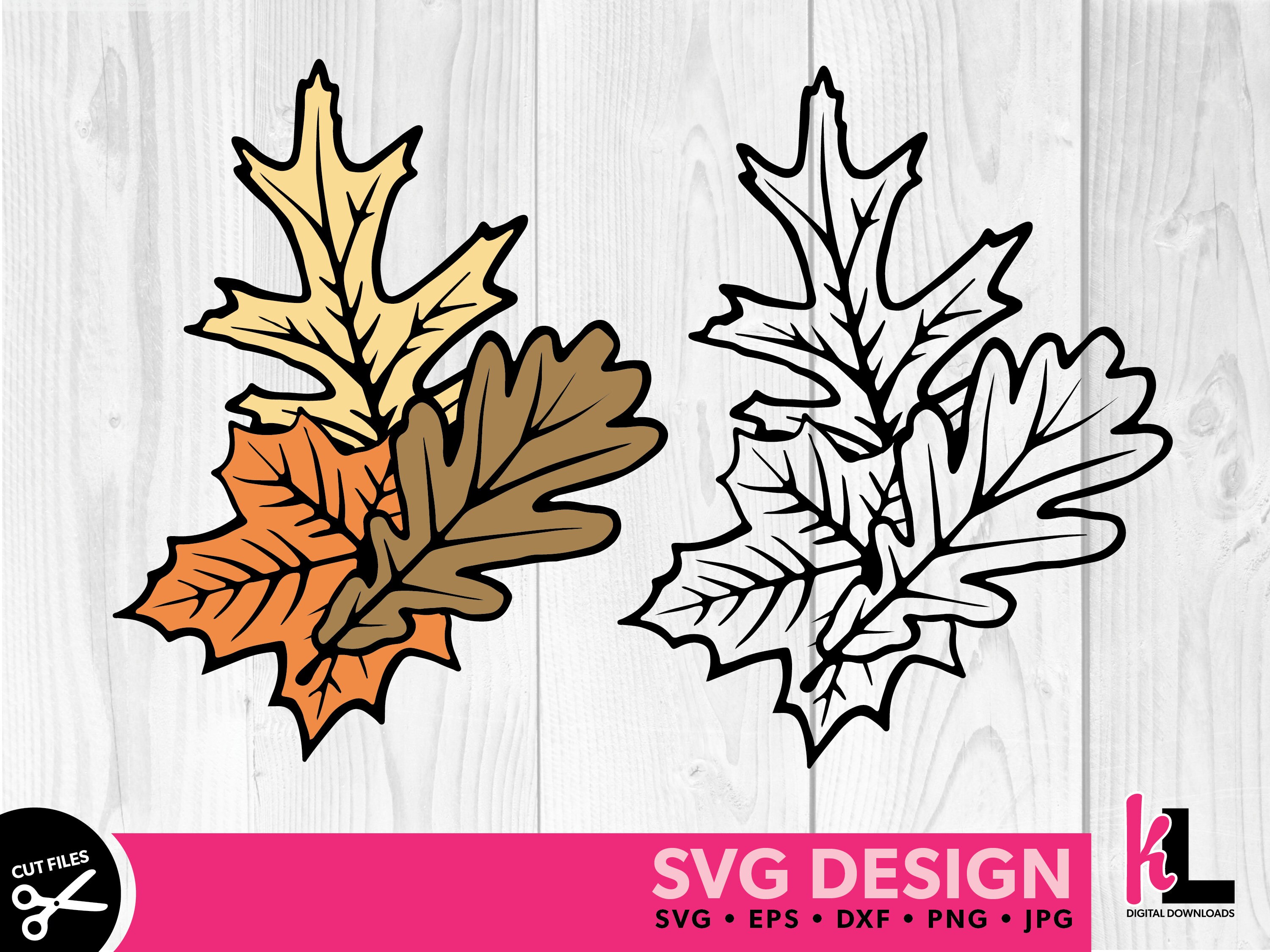 Fall Leaves SVG Cricut Leaf Stencil Svg Glowforge Leaf Fall - Etsy