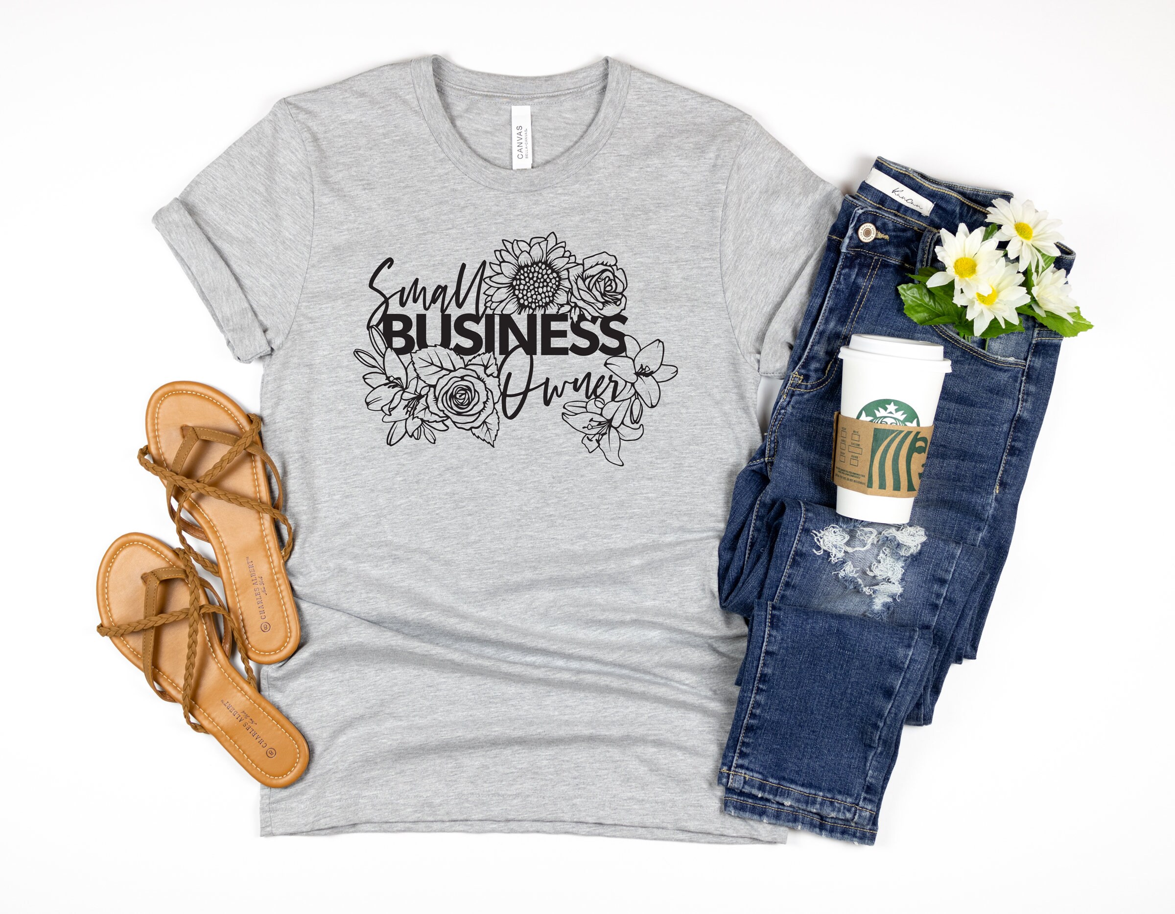 Small Business Owner SVG Floral SVG Boss Tshirt Svg - Etsy