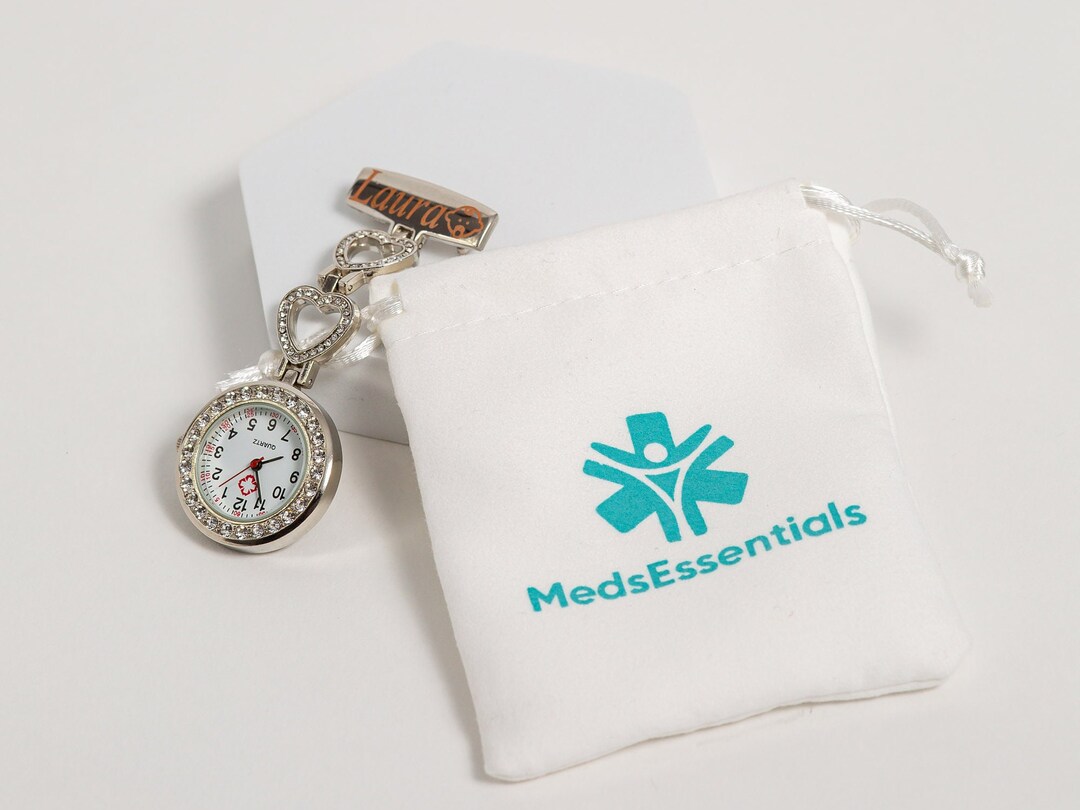 Personalised Diamante Nursing Fob Watch - Etsy