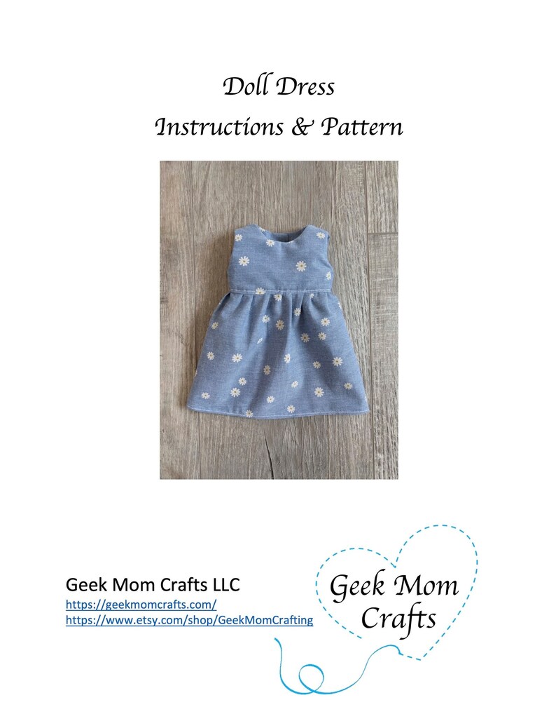 18 Inch Doll Dress - Sewing PDF Pattern - Etsy