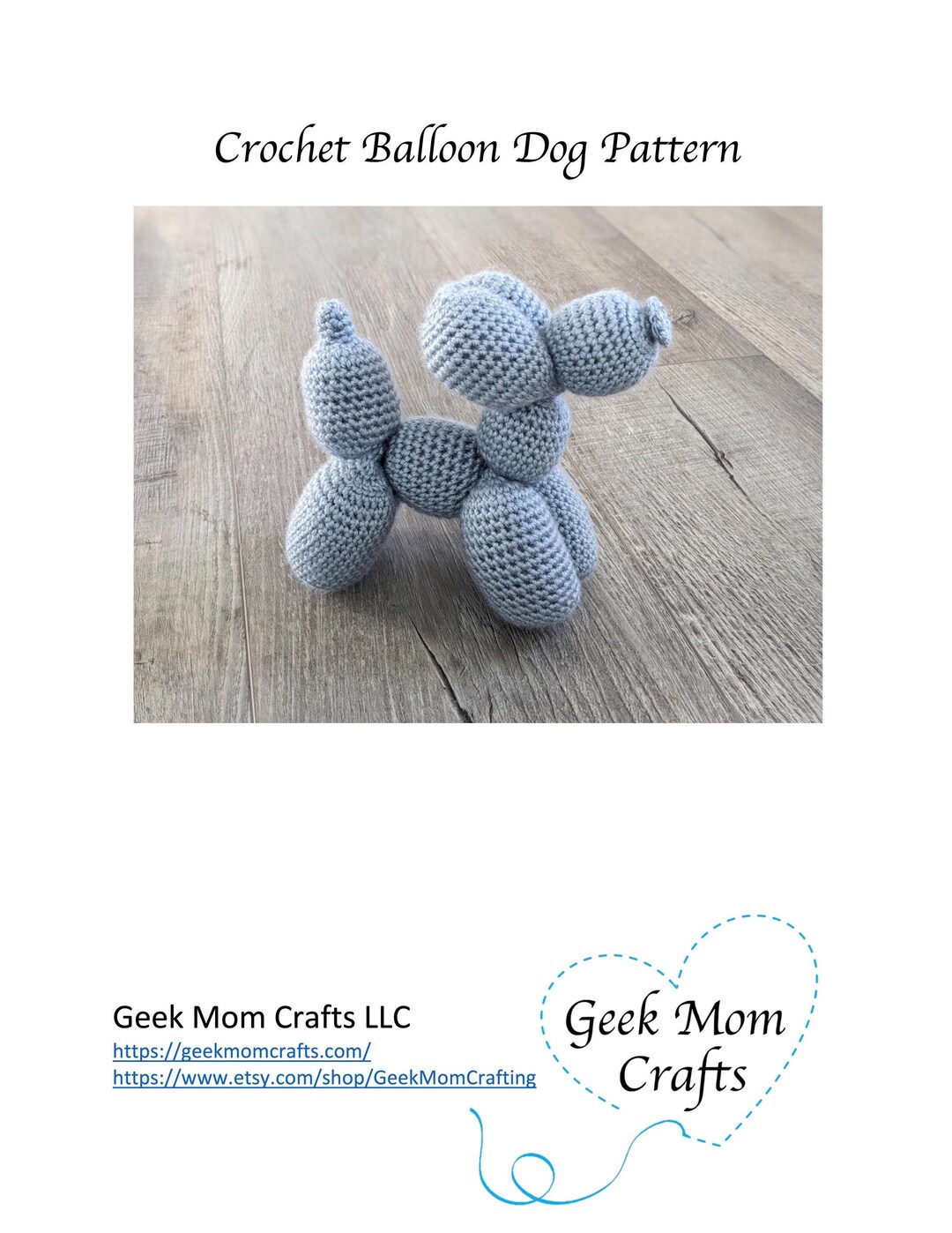 Balloon Dog - Crochet PDF Pattern - Etsy