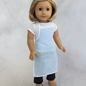 Blue Gingham Apron for 18 Inch American Girl Doll - Etsy