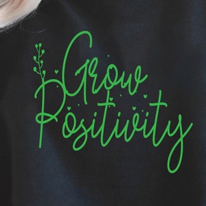 Grow Positivity SVG Inspirational SVG, Motivational Svg, Mental Health ...