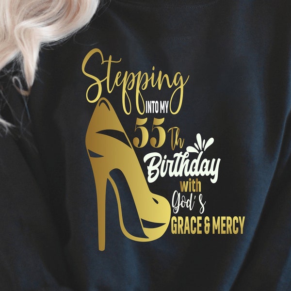 55th Birthday Blessed Svg - Etsy