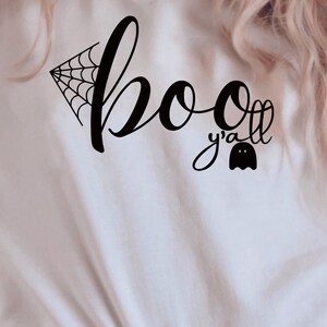 Boo Yall Svg, Ghost Svg, Halloween Shirt Svg, Boo Svg Ghost, Trick or ...