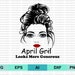 April Girl Svgface Eys Svg,april Birthday Svgbirthday Vectorfunny Quote ...