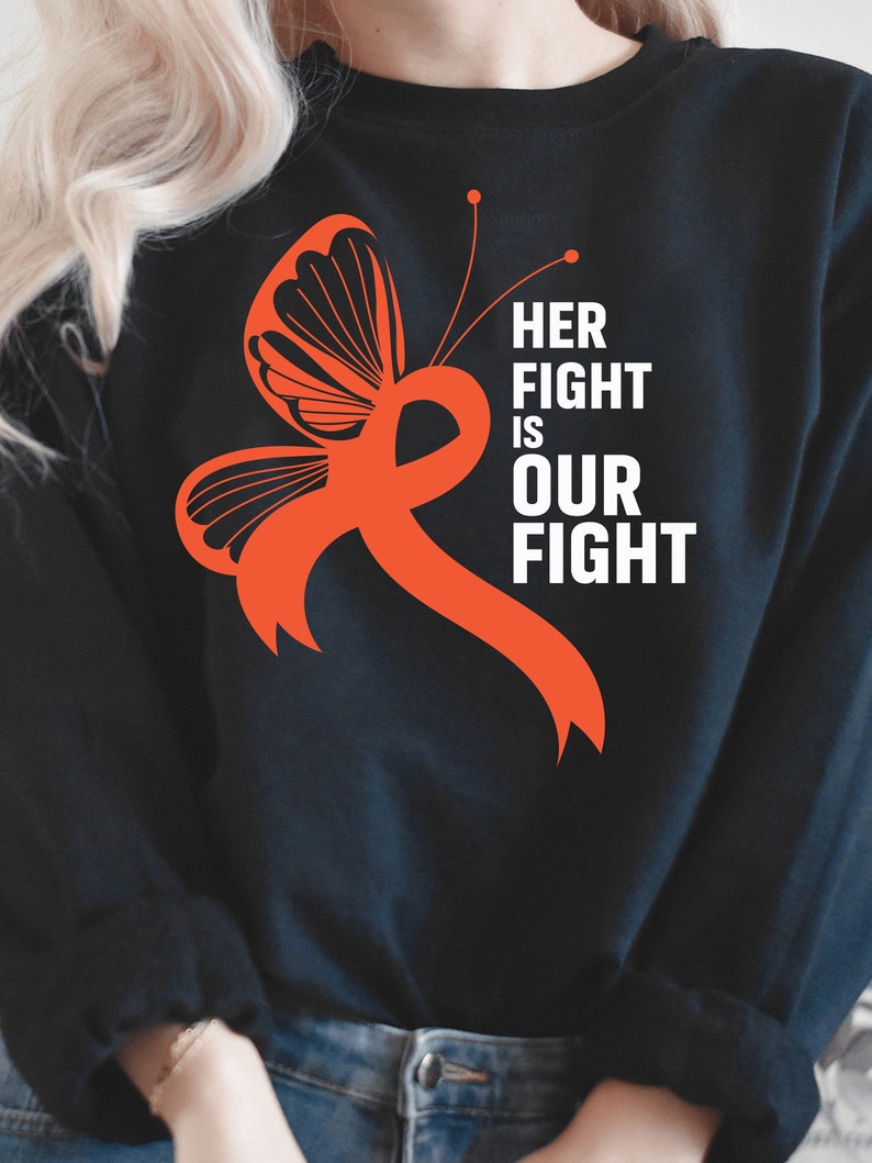 Leukemia Cancer Svg Leukemia Awareness Svg Orange Ribbon | Etsy