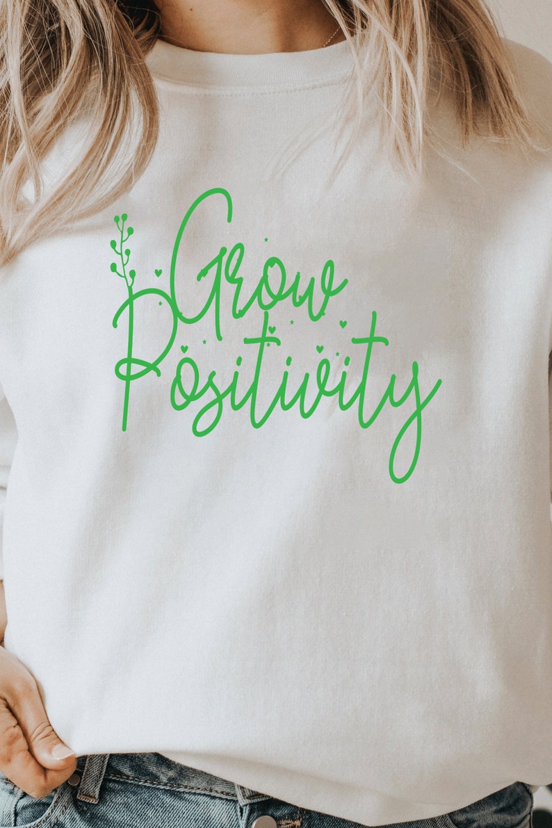 Grow Positivity Svg Inspirational Svg Motivational Svg - Etsy