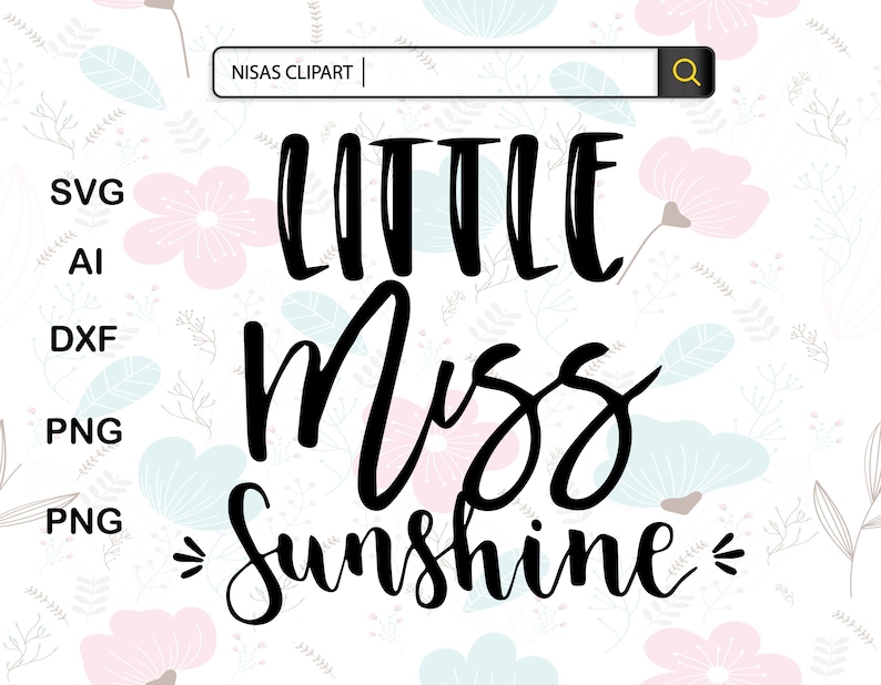 Little Miss Sunshine Svg/ Sunshine Svg/ Svg Files for Cricut/ - Etsy
