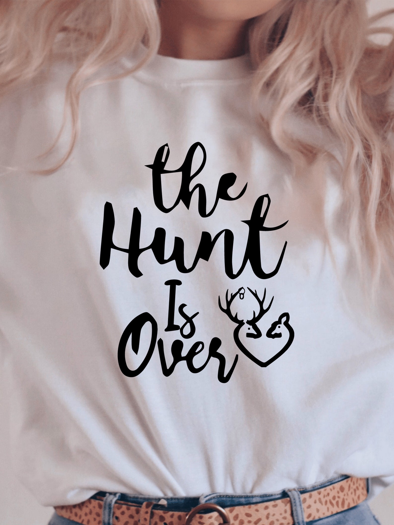 The Hunt is Over Svgwedding Party Svgengagement Svgnewly - Etsy