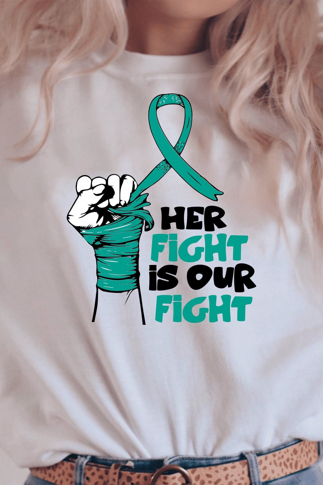 Teal Cancer, Teal Ribbon Svg, Cervical Cancer Svg, Scleroderma Svg ...