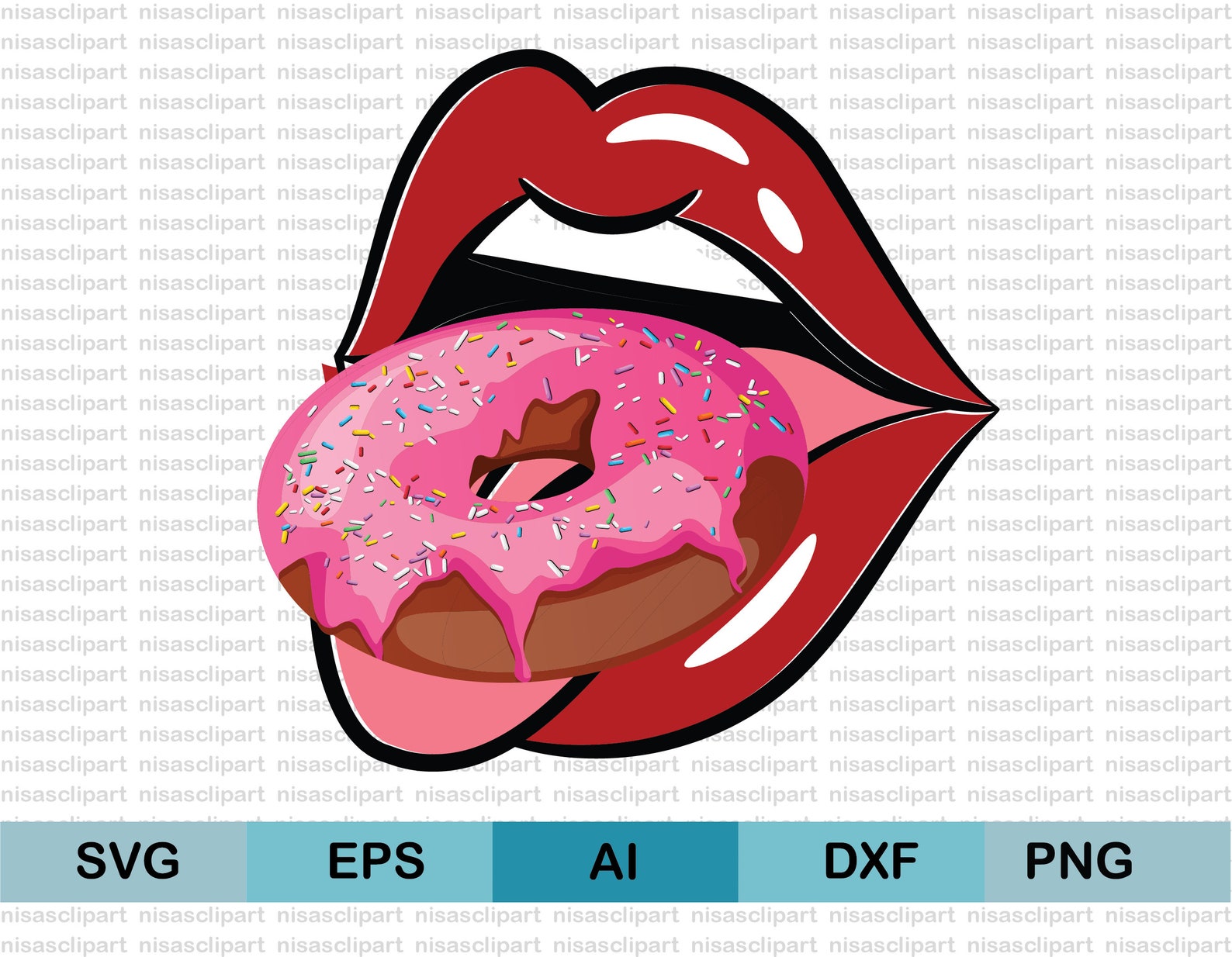 Layered Donut SVGDoughnut svgDonut cut fileDonut | Etsy