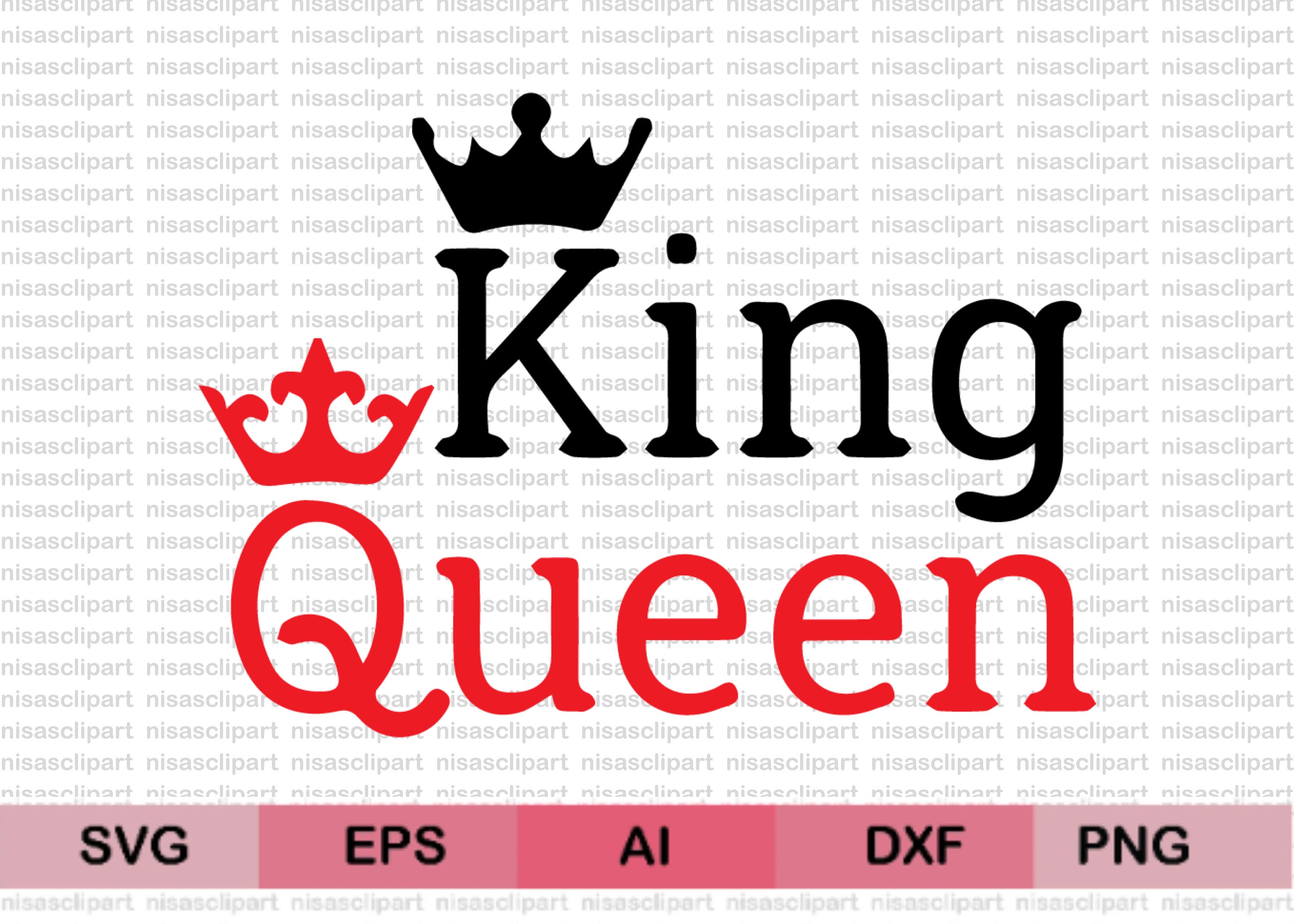 Rey svg Reina svg Corona svg Su rey svg Rey y reina svg - Etsy España