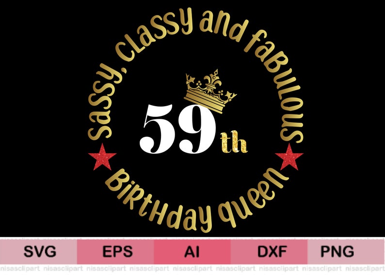 59th Birthday Svg59 and Fabulous Svg59th Happy Birthday - Etsy