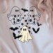 Halloween Daisy Ghost Svg Ghost With Flowers Svg Spooky - Etsy