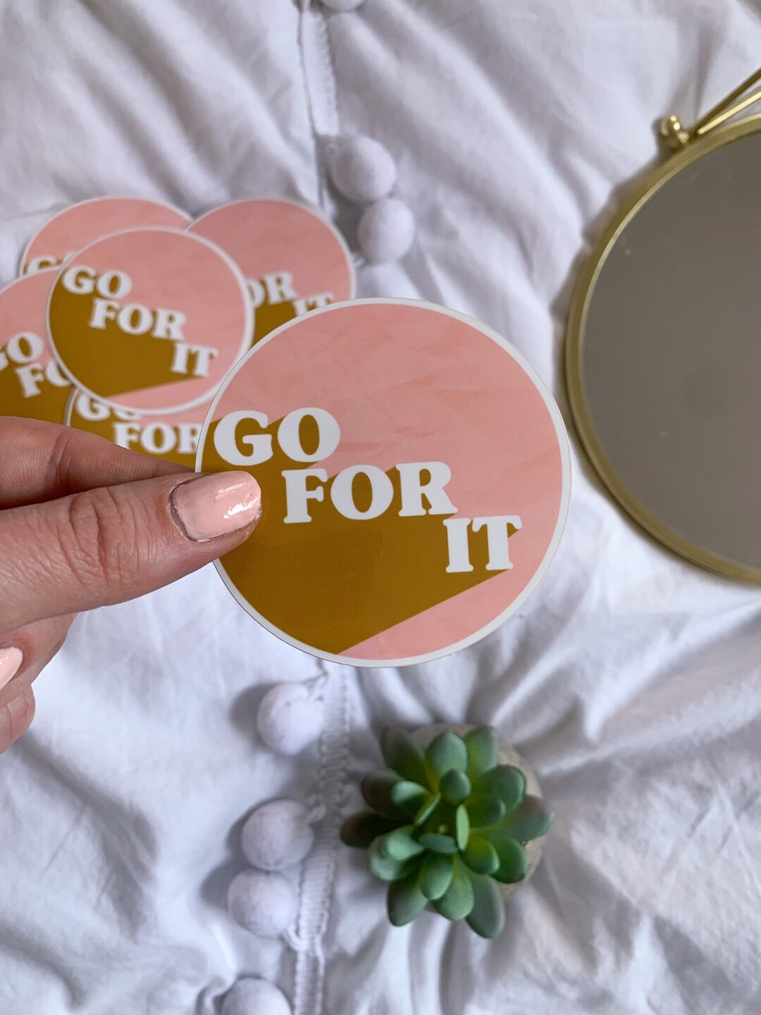 Go for It 3x3 Waterproof Vinyl Sticker - Etsy