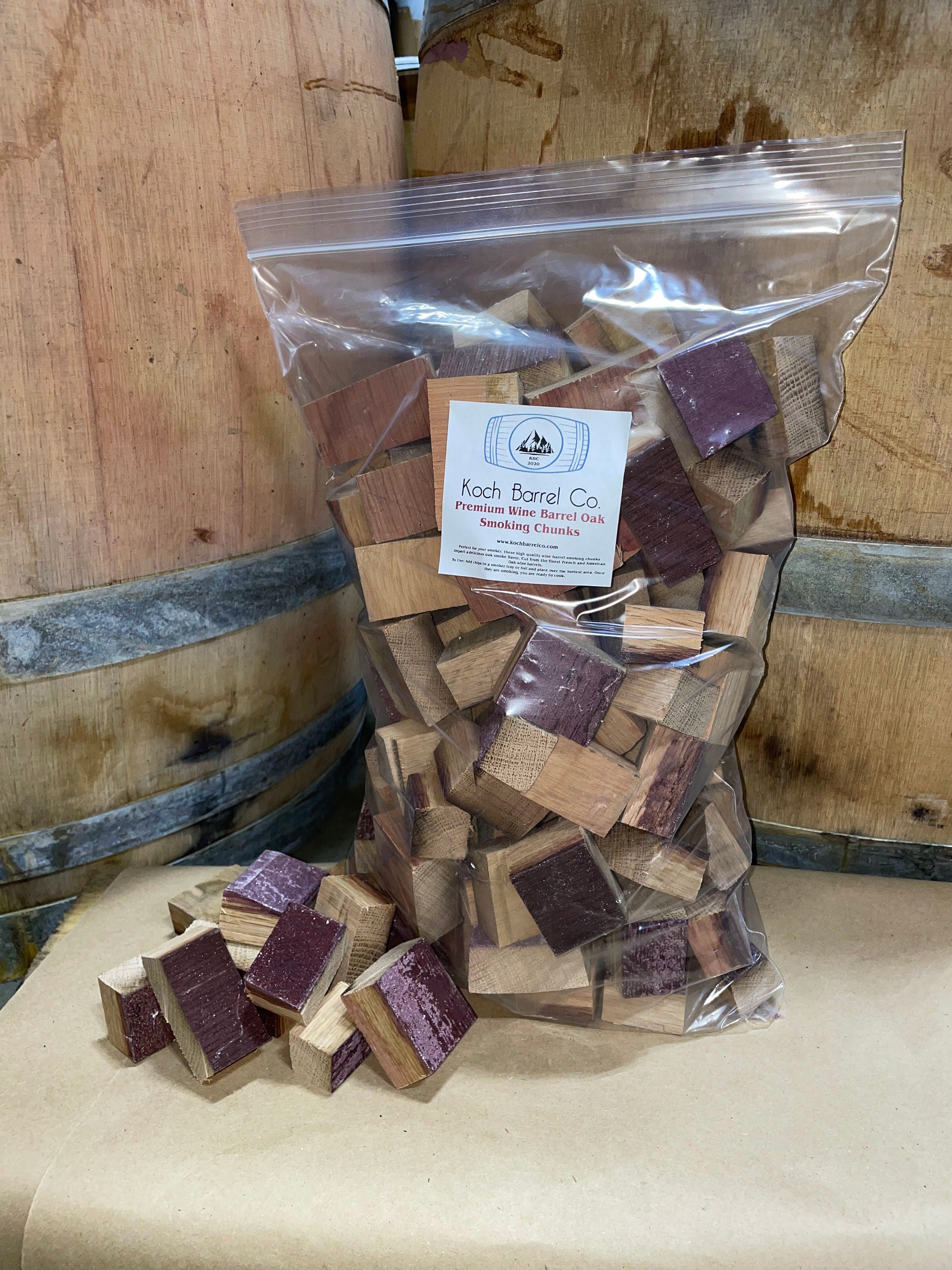 Wine Barrel Smoking Chunks Bbq's Wine Smoking Wood 4 Lbs. Genuine Red ...