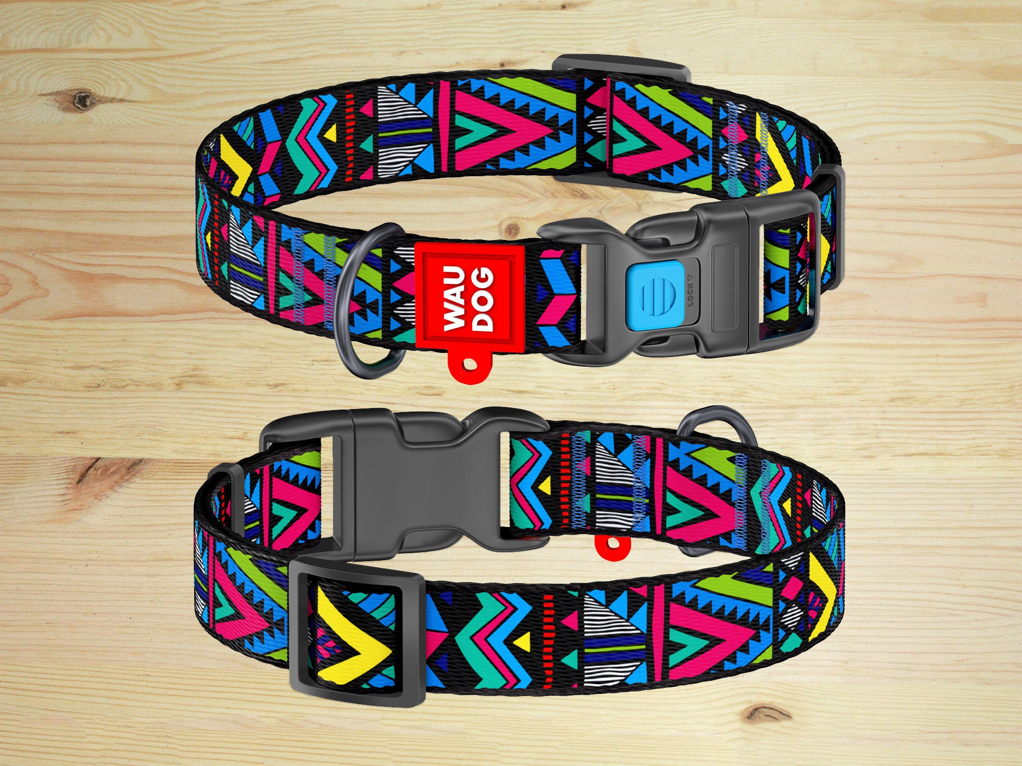 Nylon Dog Collar Bright Stylish Colorful Dog Collars Pattern - Etsy UK