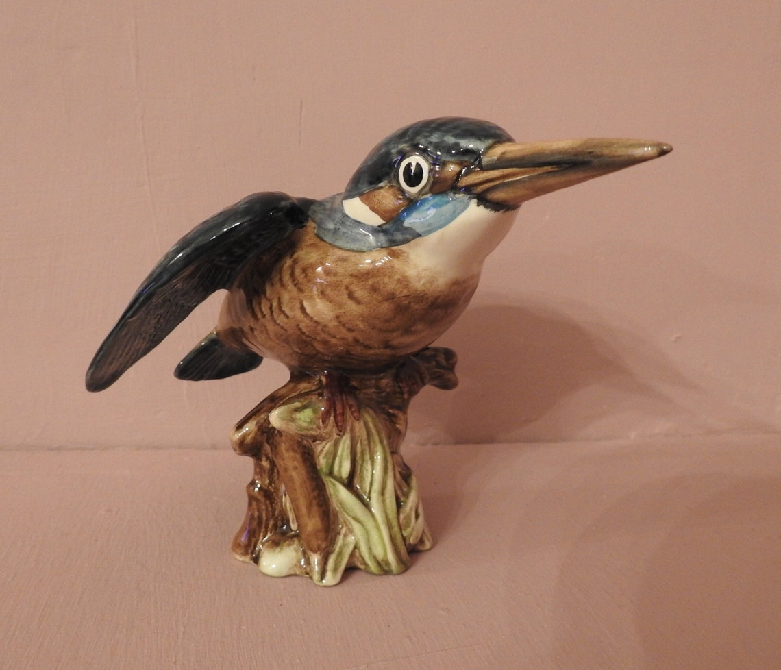 Vintage BESWICK Kingfisher Bird Figure 2371 Made in England - Etsy
