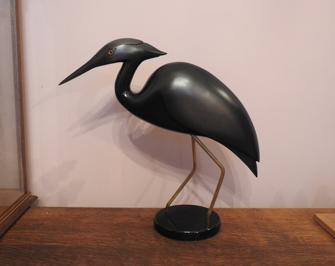 Feathers Gallery Knysna Birds of African Egret Hand Carved Wooden Bird ...
