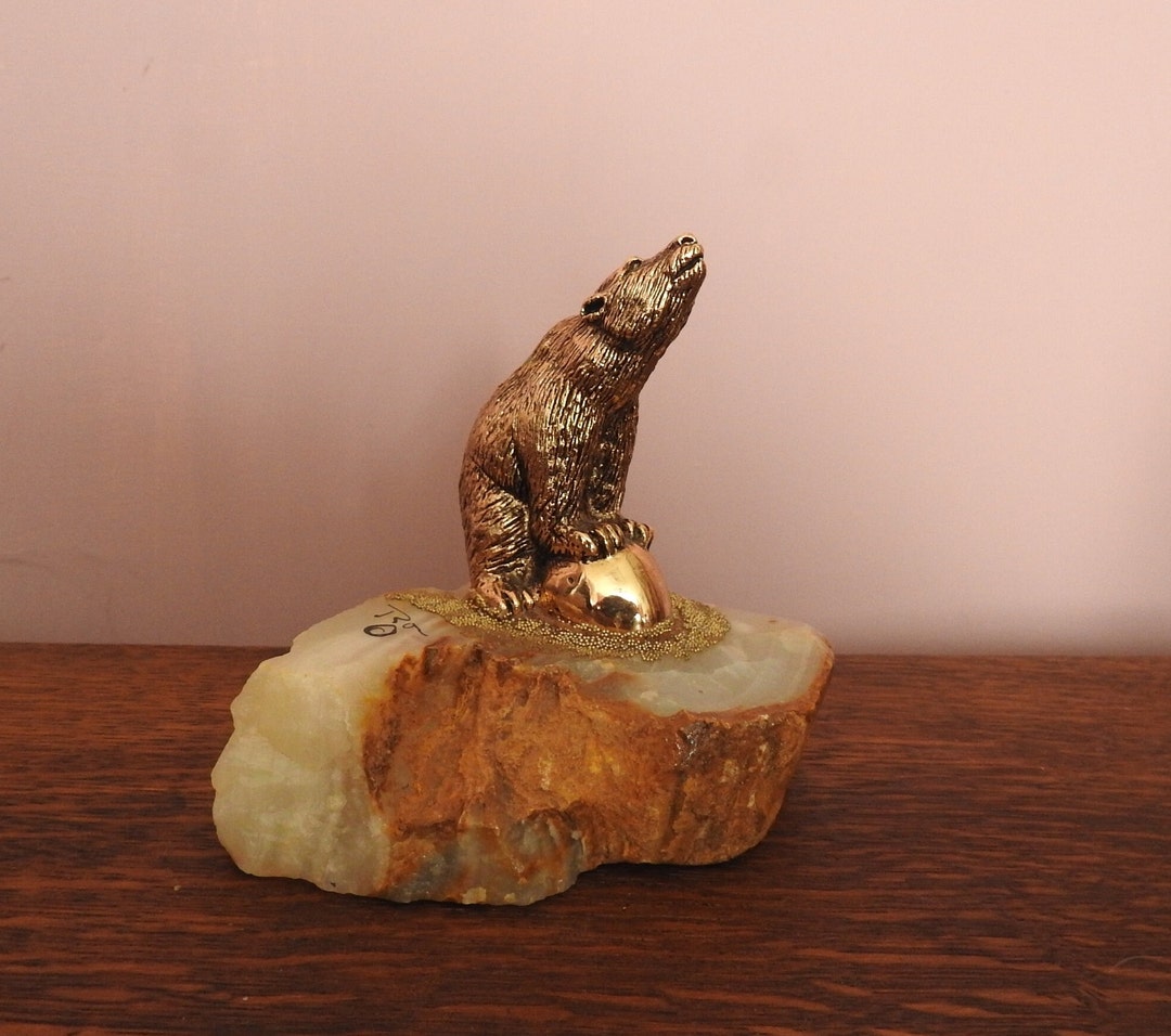 Ron Lee Bear Sculpture Figurine - Etsy