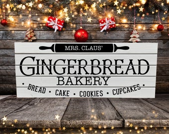 Mrs Claus Kitchen Sign - Etsy