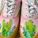 Cactus Custom Shoes, Vans Authentic Size EUR36, Hand Painted, One of a ...