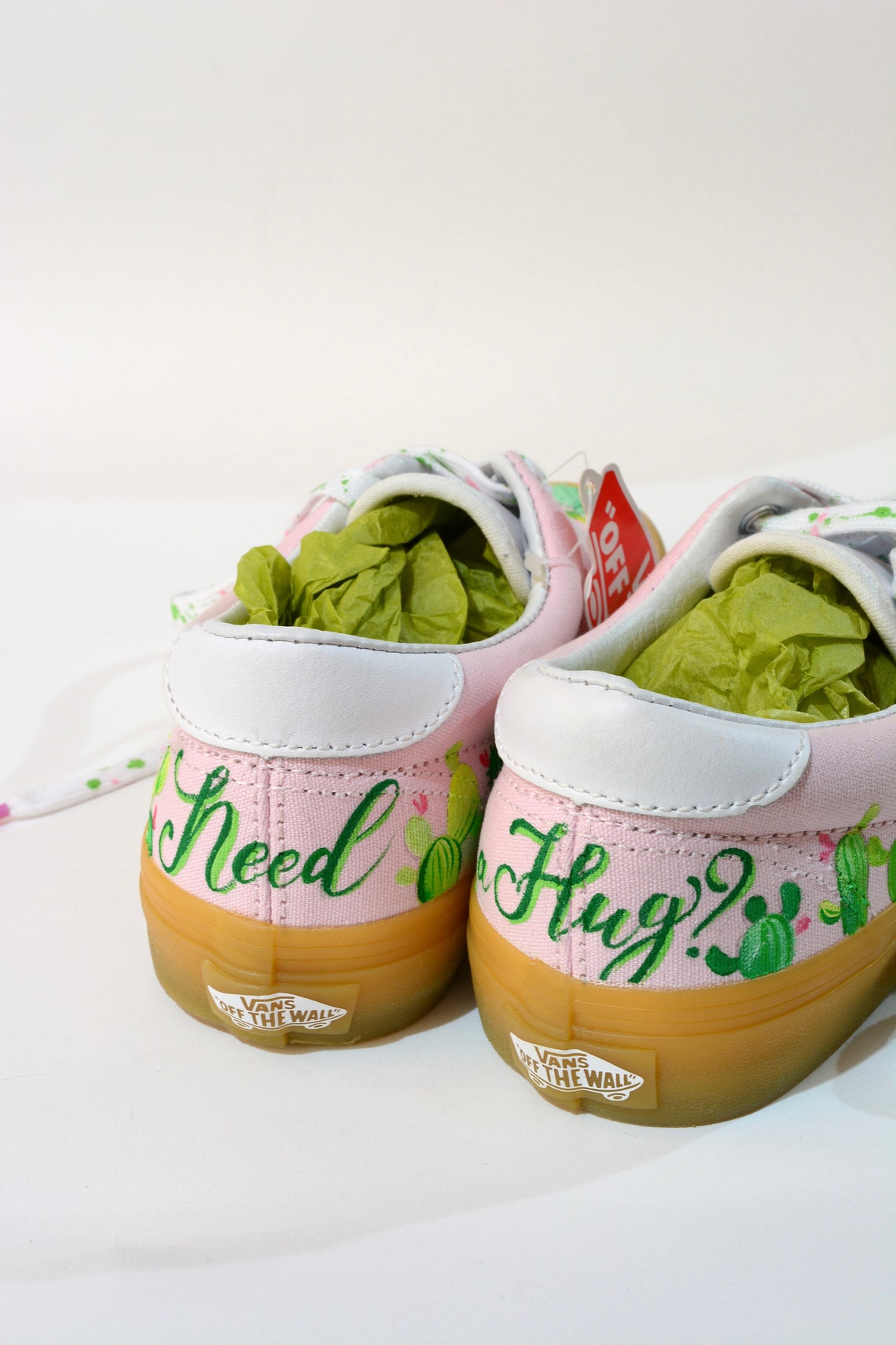 Cactus Custom Shoes Vans Authentic Size EUR36 Hand Painted - Etsy