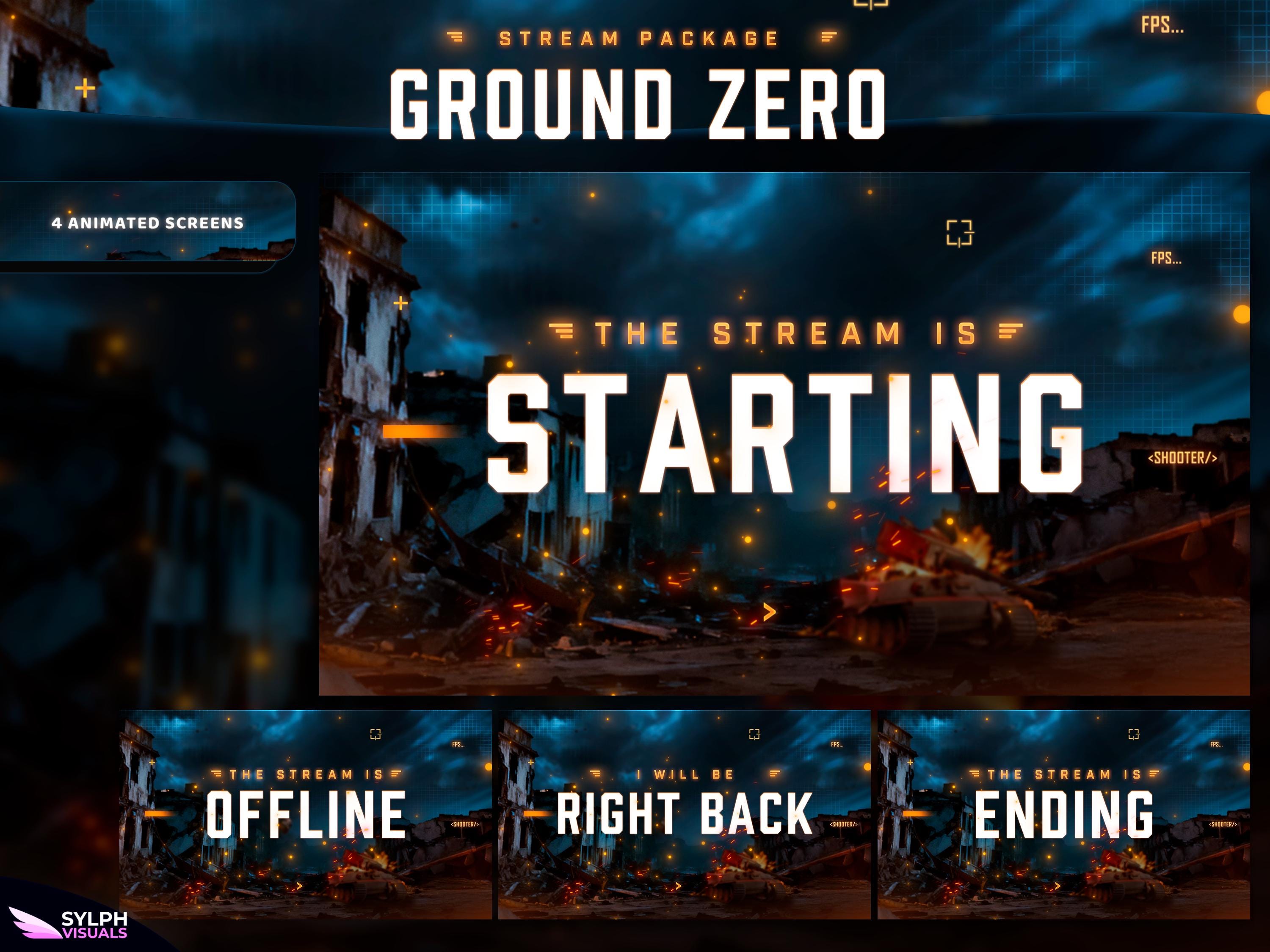 Ground Zero - Twitch Overlay - Animated Alerts - Animated Screens ...