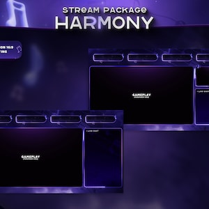 Harmony - Twitch Overlay - Animated Alerts - Animated Screens - Music ...