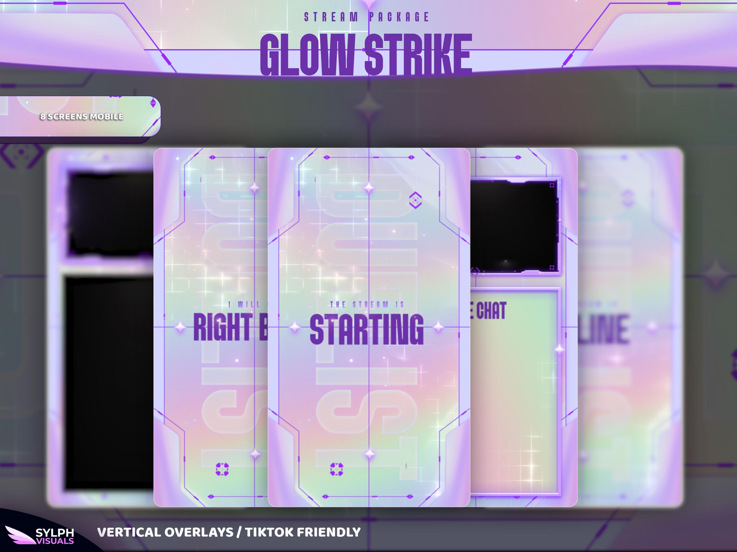 Glow Strike - Twitch Overlay - Animated Alerts - Animated Screens - FPS ...