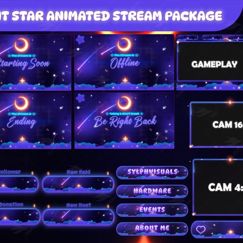 Purple Dark Neon Animated Twitch Overlay Complete Stream - Etsy Purple Dark Neon Animated Twitch Overlay Complete Stream - Etsy