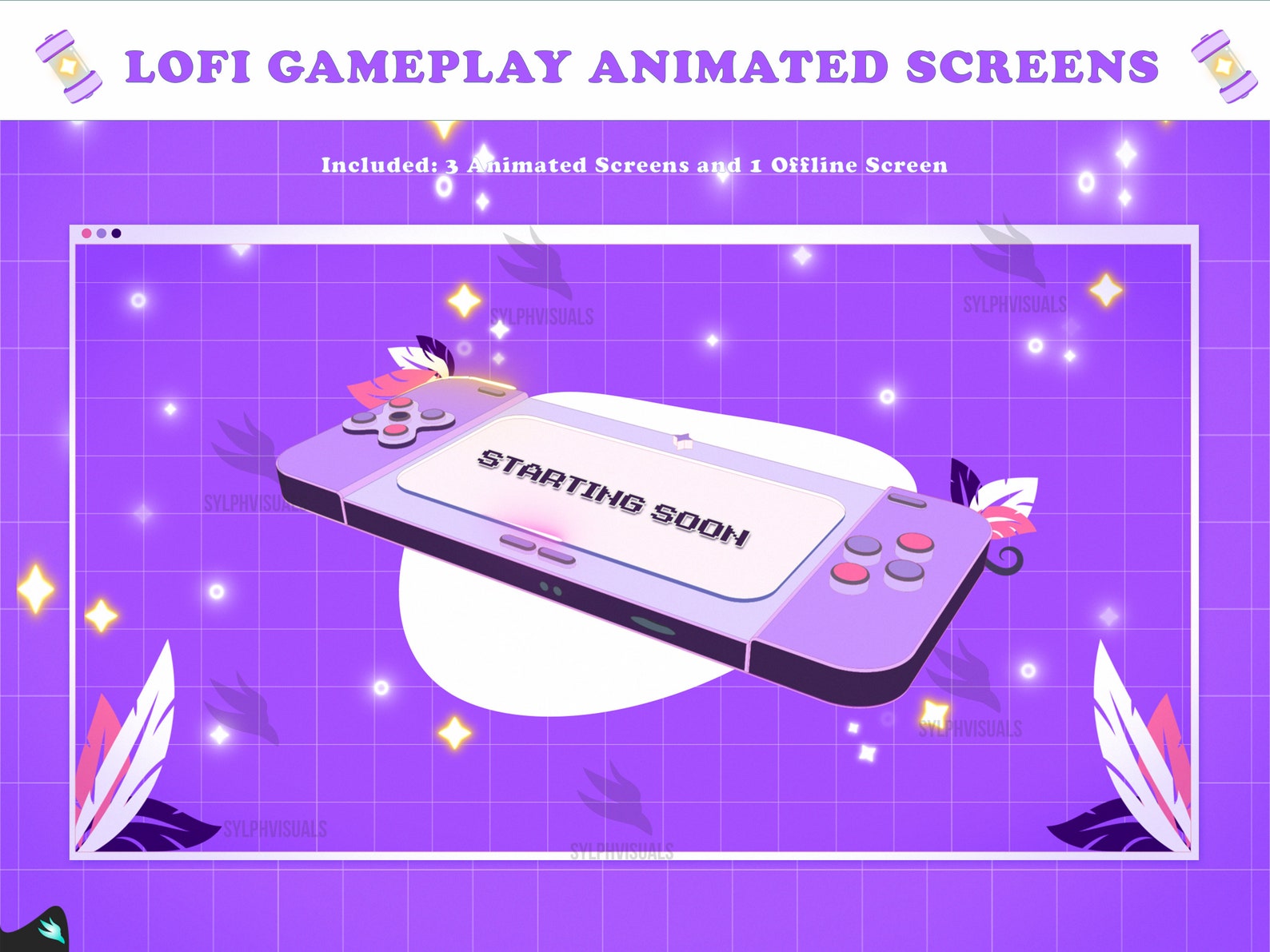 Twitch Overlay Lofi Gameplay Stream Screens Animated - Etsy