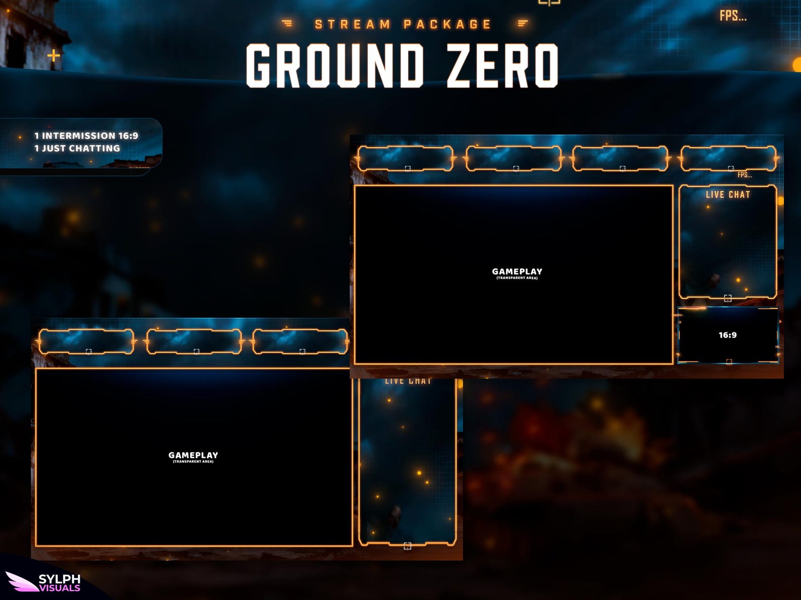 Ground Zero - Twitch Overlay - Animated Alerts - Animated Screens ...