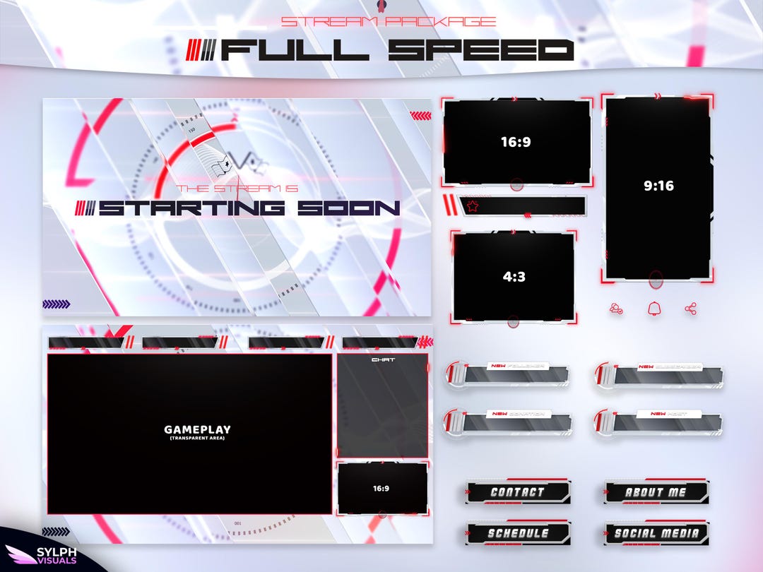 Full Speed - Twitch Overlay - Animated Alerts - Animated Screens ...