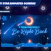 Twitch Overlay Night Star Blue Screens Animated Aesthetic Dreamy Sky ...