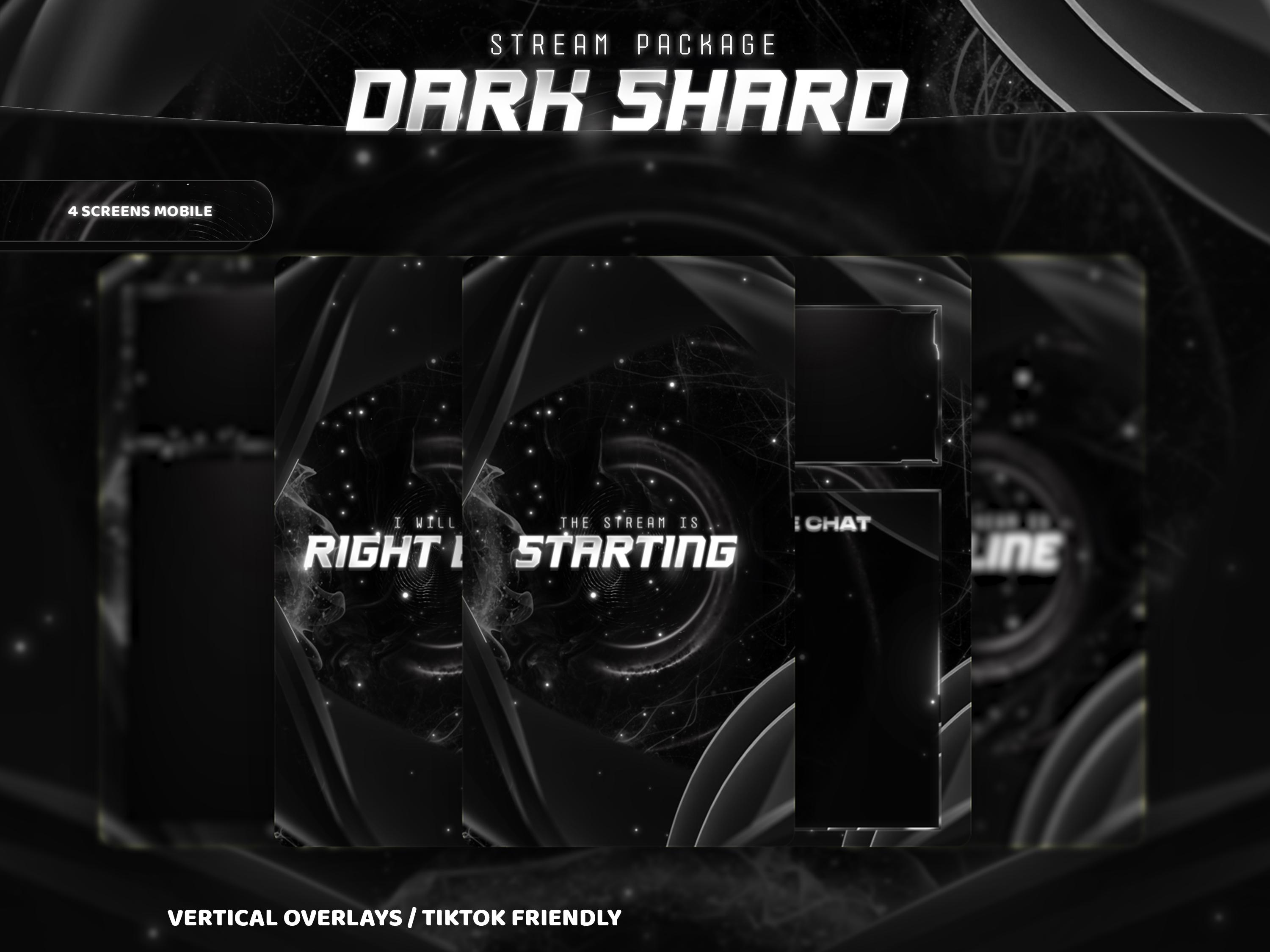 Dark Shard - Twitch Overlay - Animated Alerts - Animated Screens - Dark ...