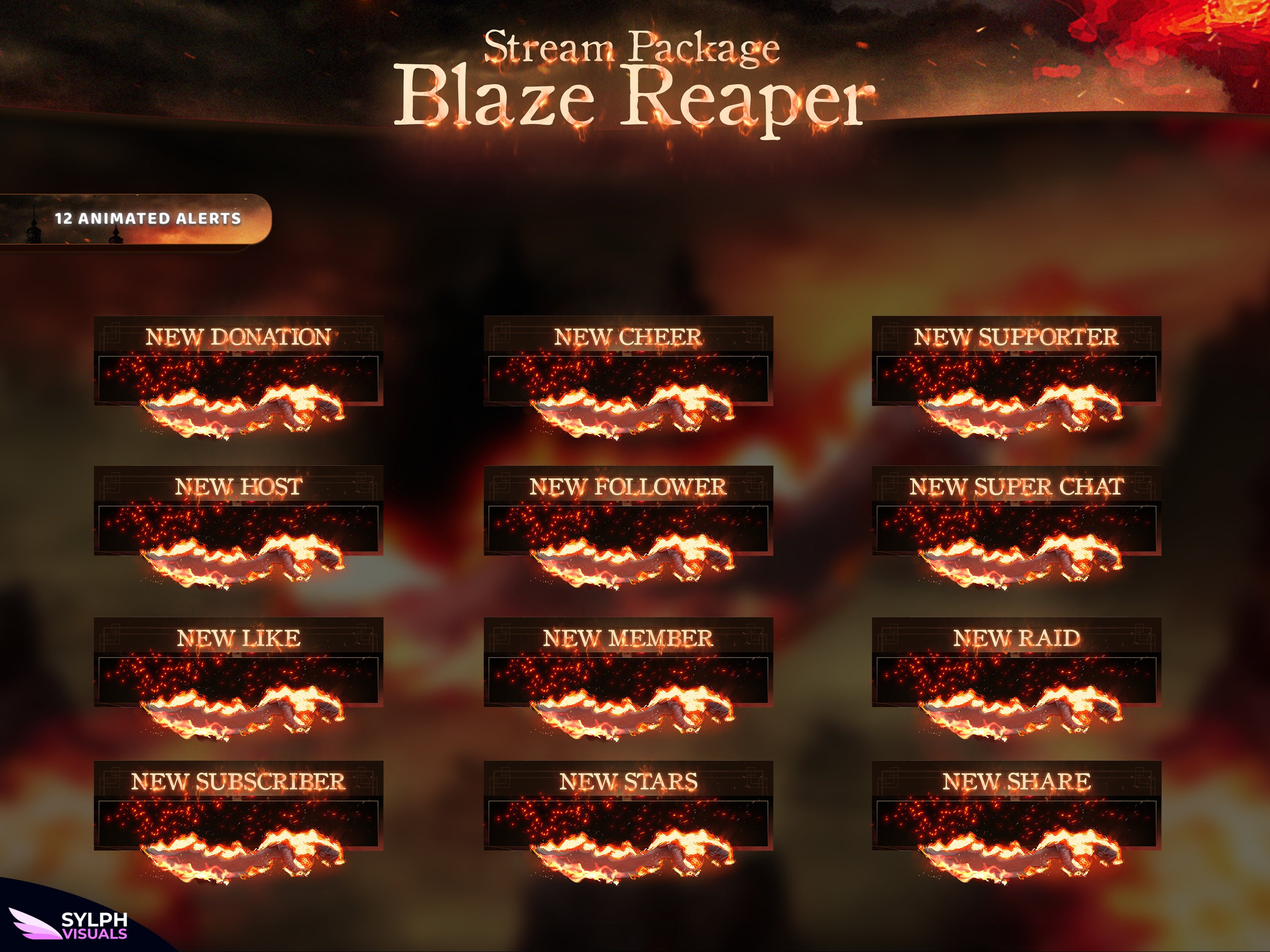 Blaze Reaper - Twitch Overlay - Animated Alerts - Animated Screens ...