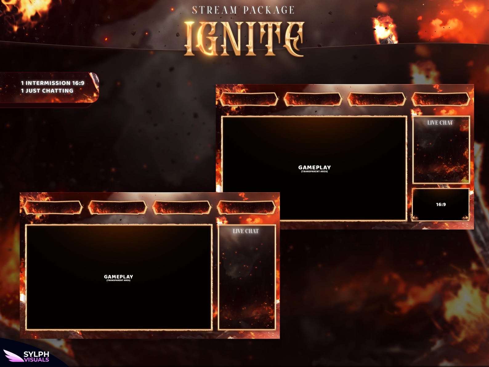 Ignite - Twitch Overlay - Animated Alerts - Animated Screens - Dark ...