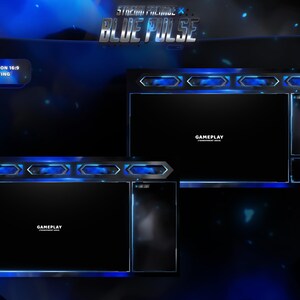 Blue Pulse - Twitch Overlay - Animated Alerts - Animated Screens - Blue Overlay - Stream Pack ...