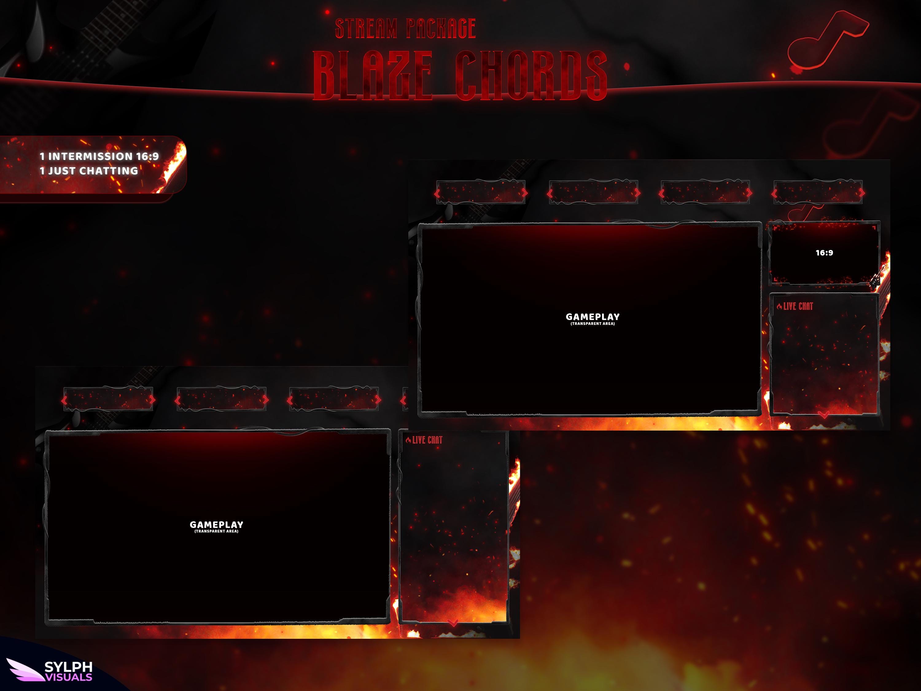 Blaze Chords - Twitch Overlay - Animated Alerts - Animated Screens ...