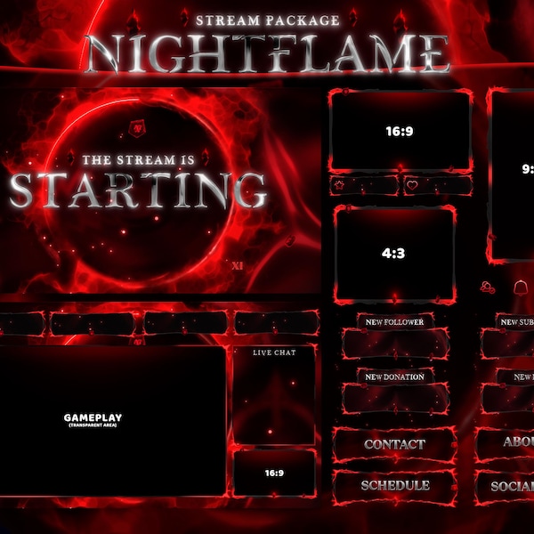 Demon Slayer Twitch Overlay - Etsy