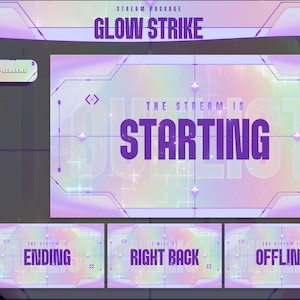 Glow Strike - Twitch Overlay - Animated Alerts - Animated Screens - FPS ...