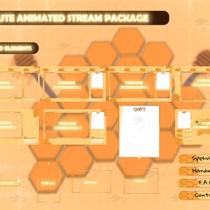 Stream Package Cute Bee - Twitch Overlay - Animated Alerts - Animated ...