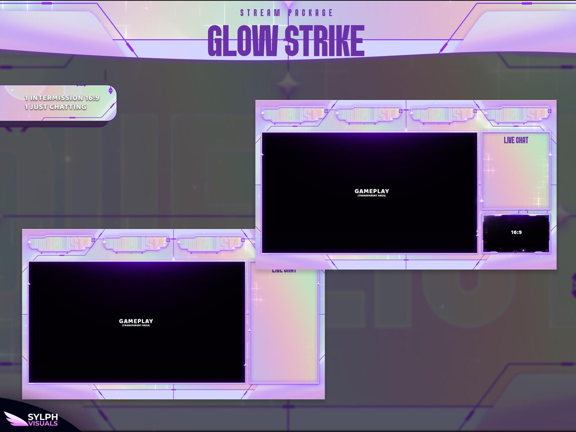 Glow Strike - Twitch Overlay - Animated Alerts - Animated Screens - FPS ...