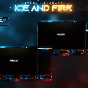 Ice and Fire - Twitch Overlay - Animated Alerts - Animated Screens ...