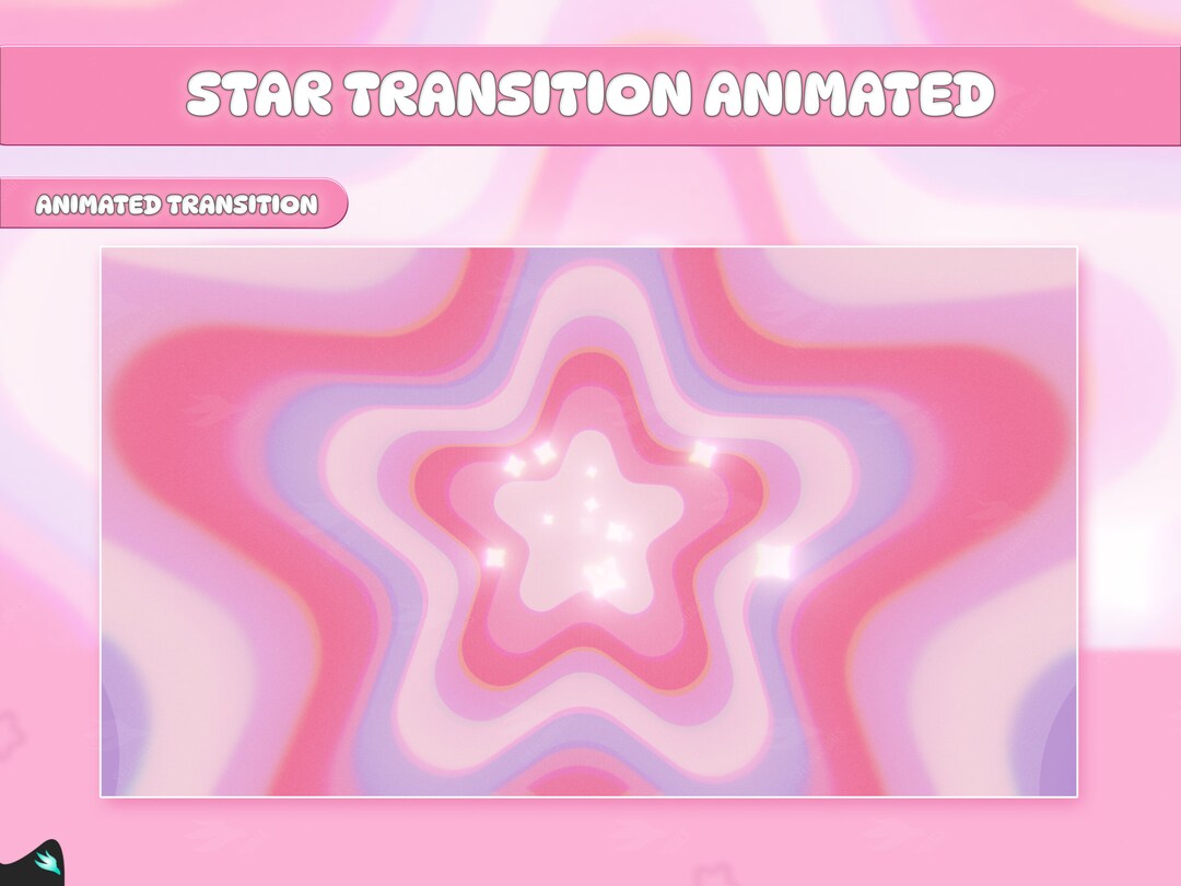 Shining Star Transition | Twitch Stream Stinger | Cute Transition ...