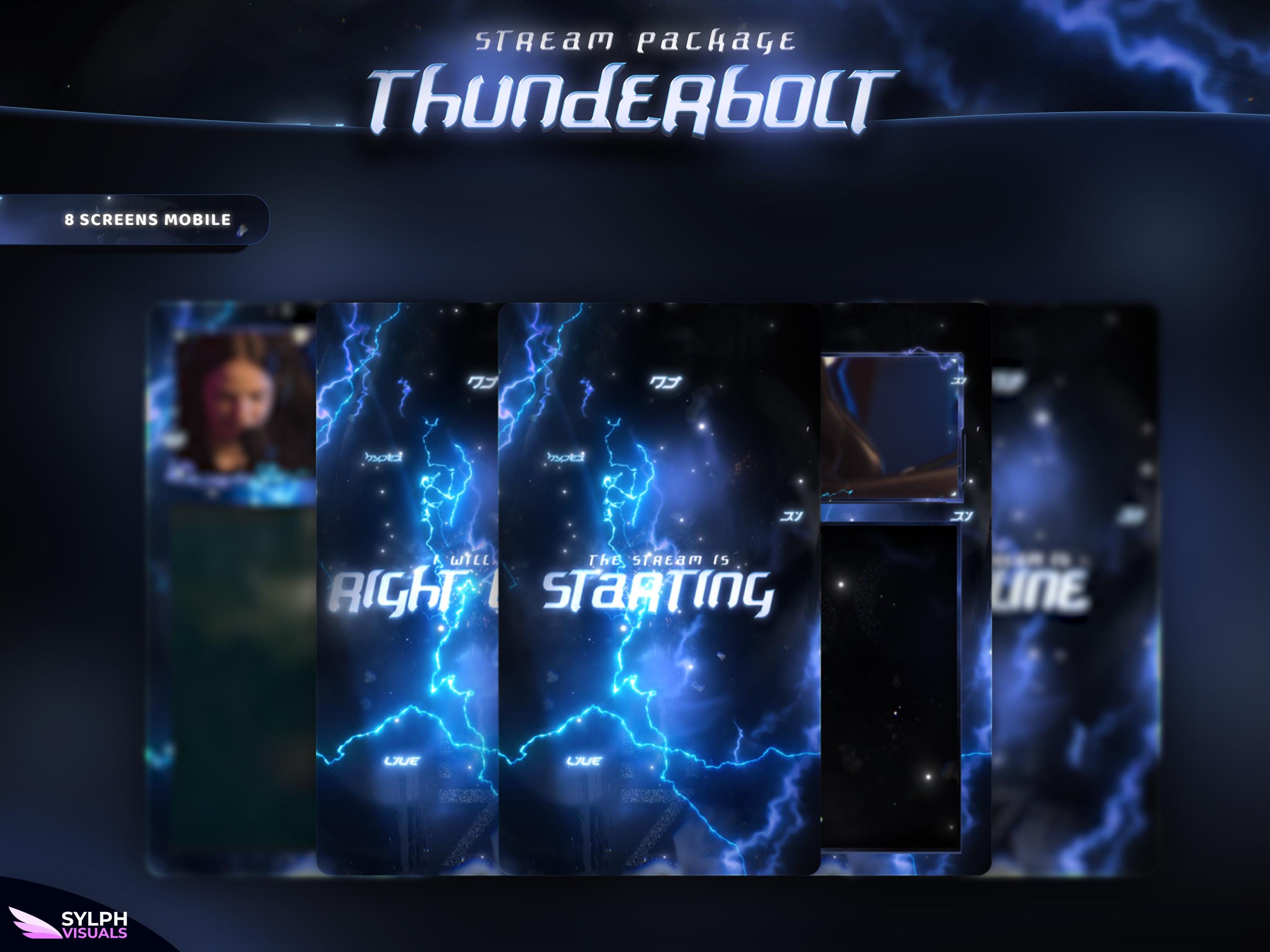 Thunderbolt - Twitch Overlay - Animated Alerts - Animated Screens ...