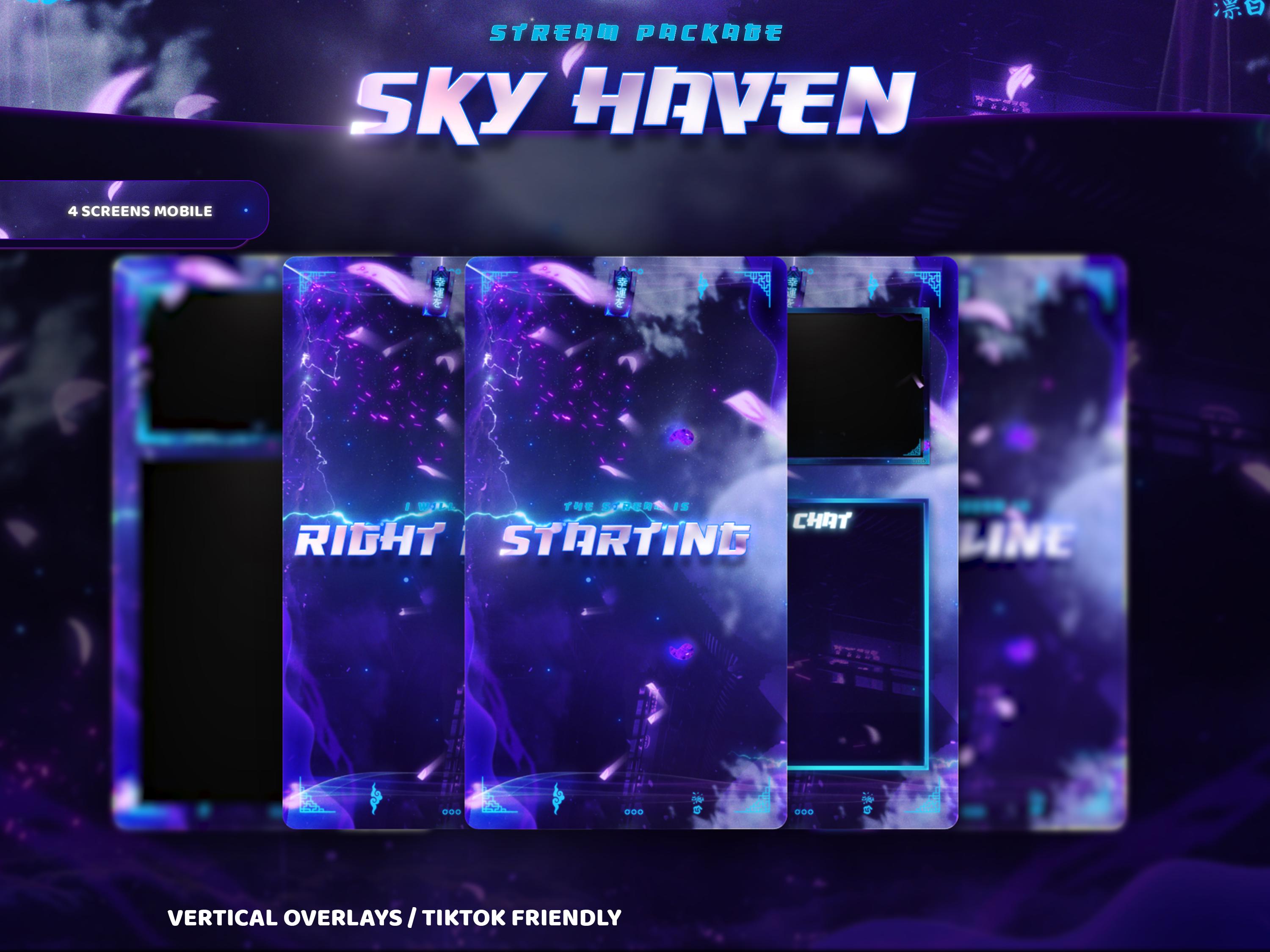 Sky Haven - Twitch Overlay - Animated Alerts - Animated Screens ...
