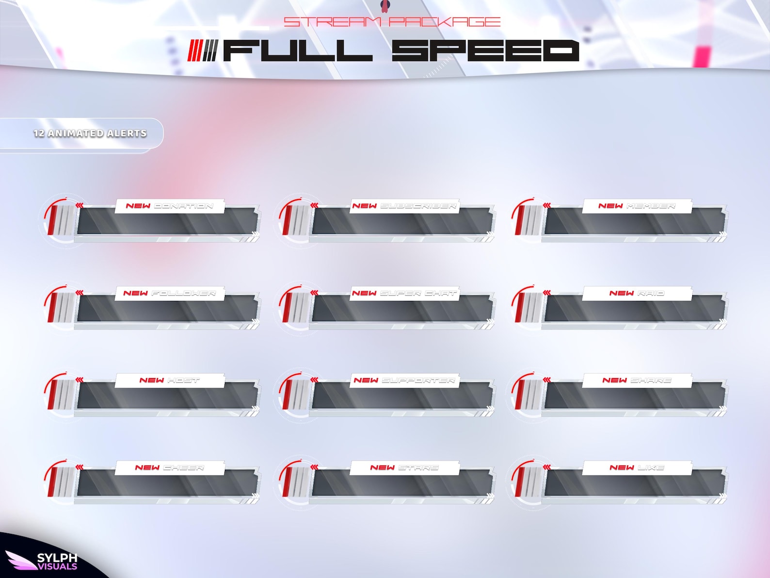 Full Speed - Twitch Overlay - Animated Alerts - Animated Screens ...